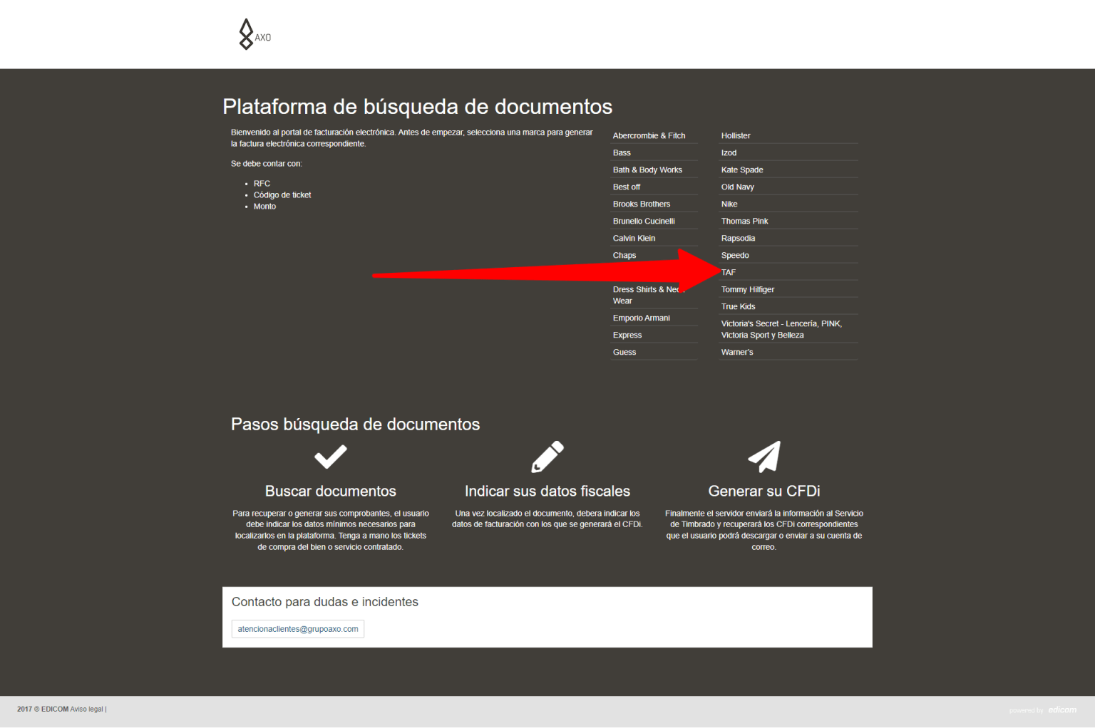 Facturación TAF - Generar Factura